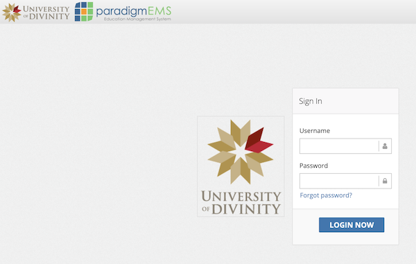 University of Divinity Login and Password Guide | Support for Teaching ...